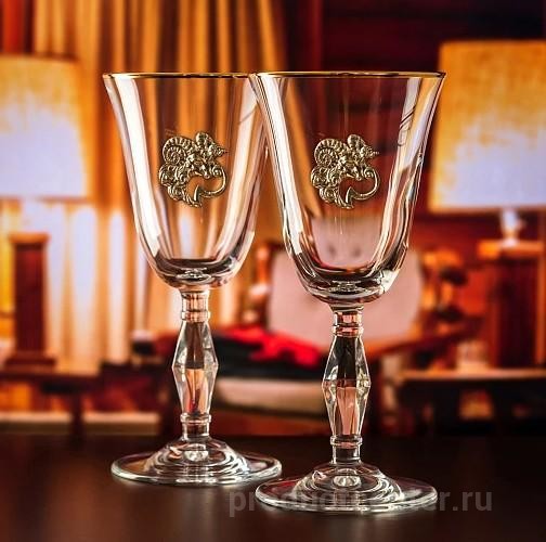 Бокалы подарочные для вина «Овен» от производителя Мастерская «Город ...